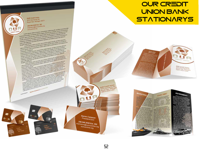 our credit union branding by Alexander Smith at Coroflot.com