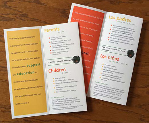 English and Spanish Brochure by Carol Lovell at Coroflot.com