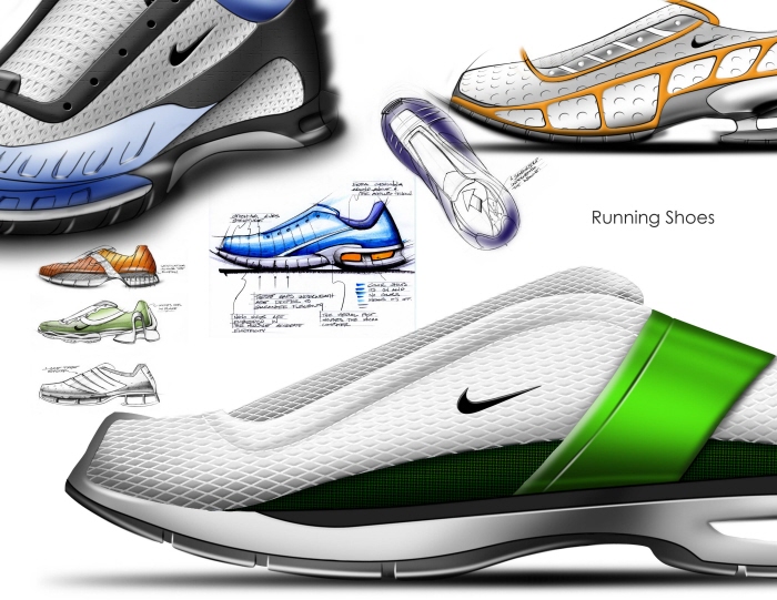 Running Shoes - Sketches by Dat Dang at Coroflot.com