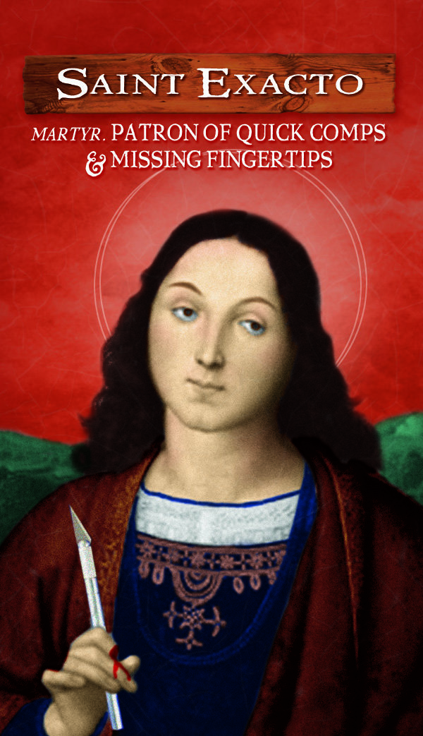 The Patron Saints of Graphic Design by Lynn Garrett at Coroflot.com