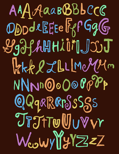 Hand Drawn Fonts: Free by TIM DEGNER at Coroflot.com