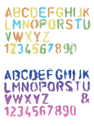 Painted Typography by TIM DEGNER at Coroflot.com