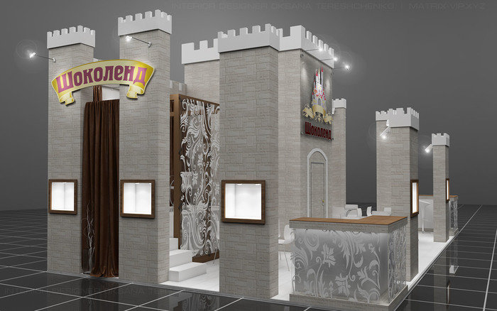 exhibition stand of the company Shokoland by Oksana Tereshchenko at ...