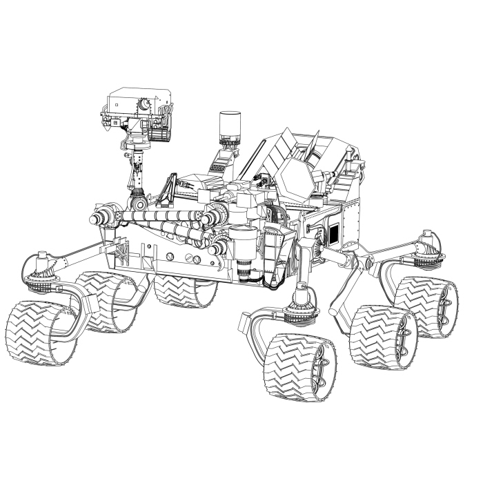 Mars Curiosity Rover by Brian Haeger at Coroflot.com