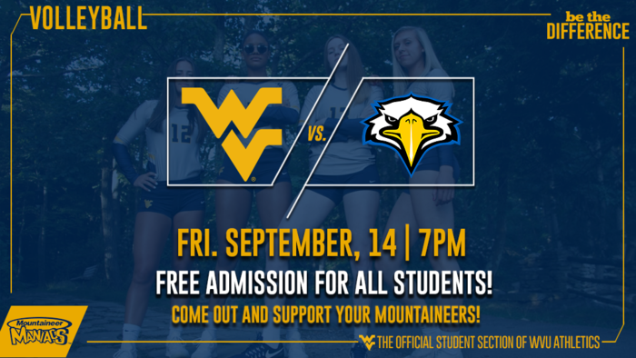 WVU Womens Volleyball Gameday Graphics by Nick Martin at Coroflot.com