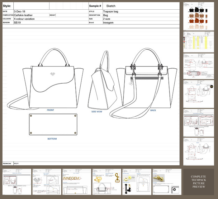 Leather bag design by samma akter at Coroflot.com