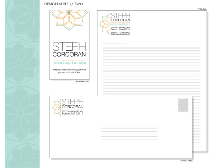 Yoga Branding by Kate Locke-Peck at Coroflot.com