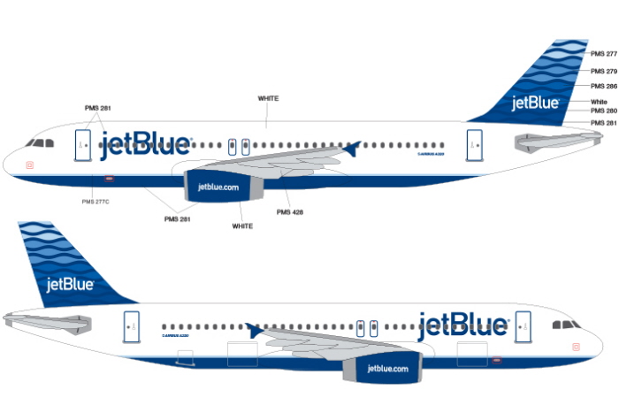 JetBlue - Spectrum Livery by Chris Griggs at Coroflot.com