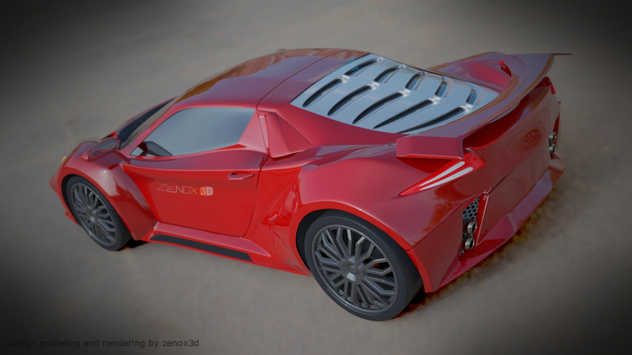 Concept car renderings with Simlab render by Nikola Novak at Coroflot.com
