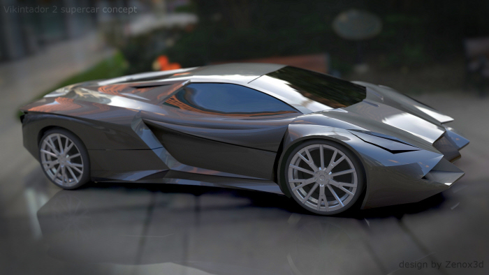 Concept car renderings with Simlab render by Nikola Novak at Coroflot.com