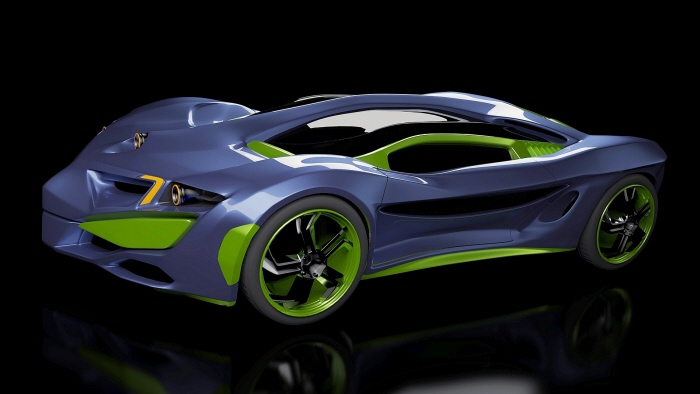 Concept car renderings with Simlab render by Nikola Novak at Coroflot.com