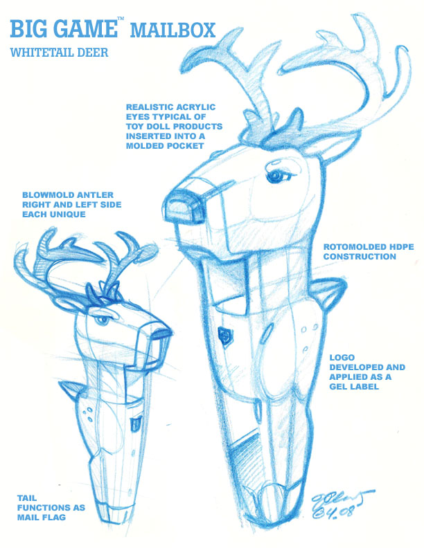 BigGame Mailboxes by Jeff Plantz at Coroflot.com