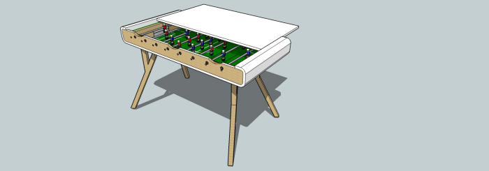 Dining Table / Foosball Table by Aryo Anindito at Coroflot.com