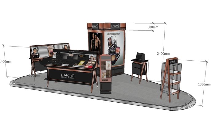 LAKME MAKE UP BEAUTY COUNTER by Aryo Anindito at Coroflot.com