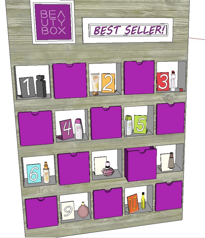 Plannogram for Beauty Box Boutique by Aryo Anindito at Coroflot.com