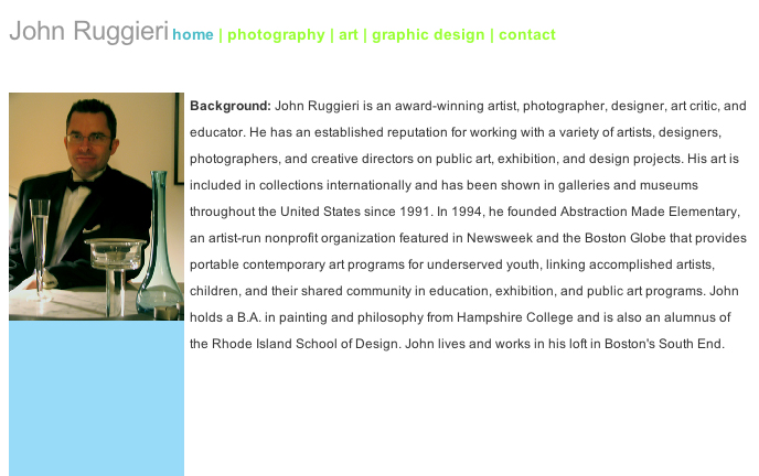 An upload by John Ruggieri on Coroflot: to the project Portfolio