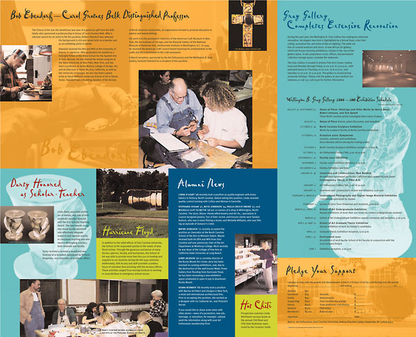 ECU Art Enthusiasts brochure by Mary Thiesen at Coroflot.com