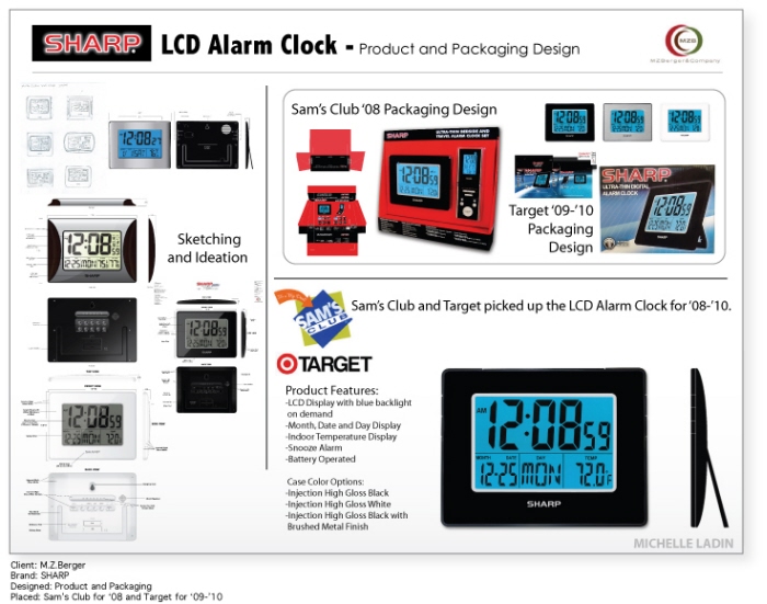 SHARP Clocks by Michelle Stern at Coroflot.com