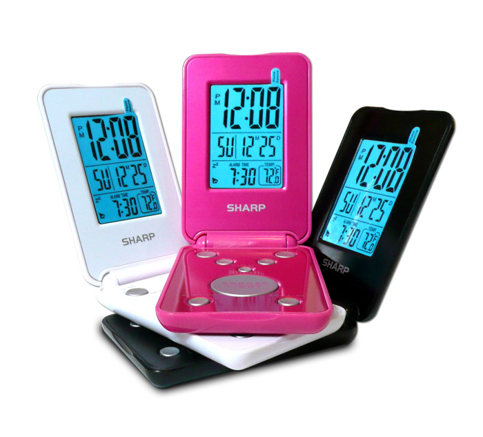 SHARP LCD Travel Alarm Clock by Michelle Stern at Coroflot.com