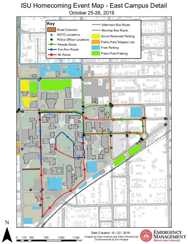 ISU Homecoming Event Maps by Ethan Stoneburner at Coroflot.com