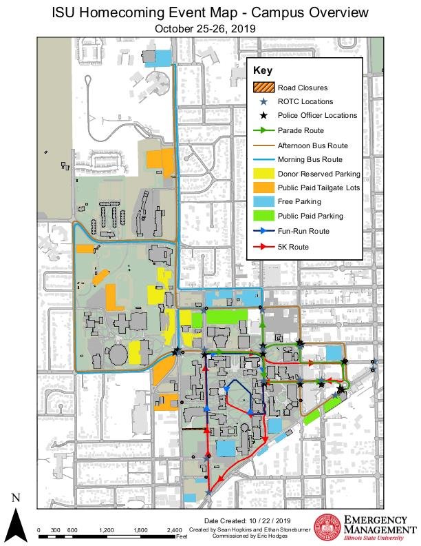 ISU Homecoming Event Maps by Ethan Stoneburner at Coroflot.com