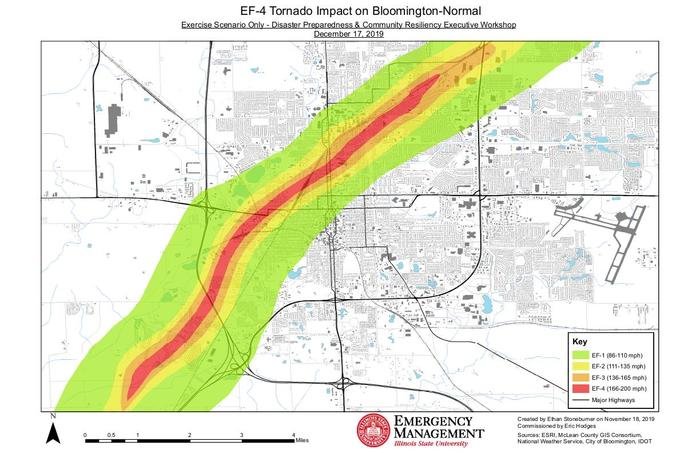 Emergency Management Mock Tornado Damage Map by Ethan Stoneburner at ...