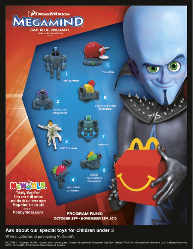 Megamind Happy Meal Packaging and Point of Purchase by daron mitchell ...