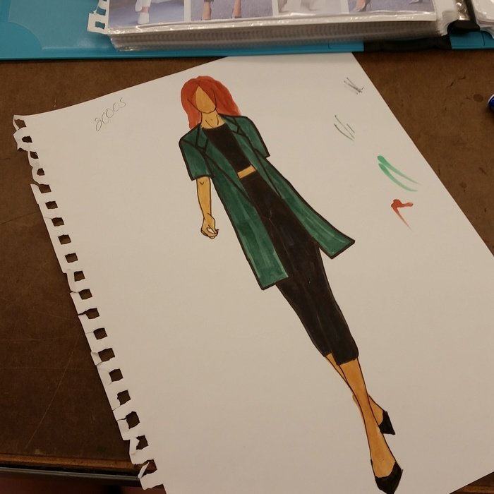 Hand Rendered Croquis and Other Artwork by Marie Hunkeler at Coroflot.com