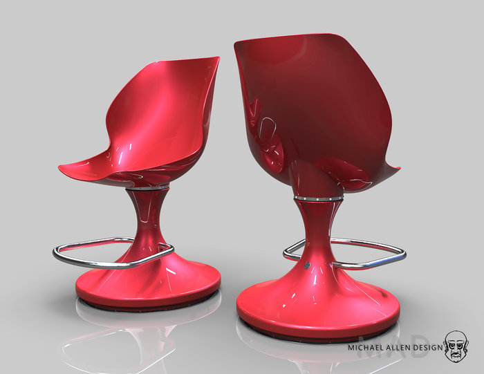 Vino club chair, Solidworks/Keyshot, 2017 by Michael Allen Shatto at ...
