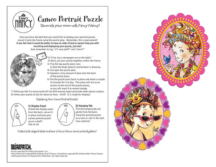 Fancy Nancy - Puzzle and Game Development for Briarpatch by Elizabeth ...