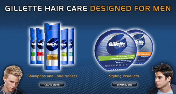 Gillette Interactive Banner by Erik Olsen at Coroflot.com