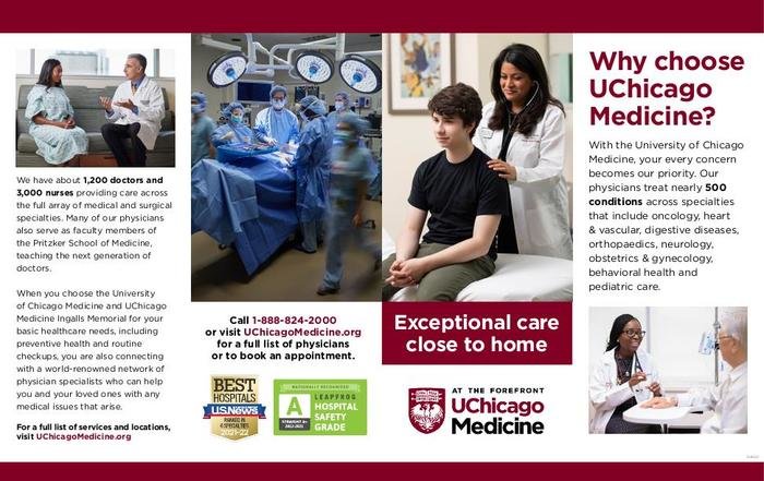 UCM Locations trifold brochure, 2021, 2 pages by Ryan Smith at Coroflot.com