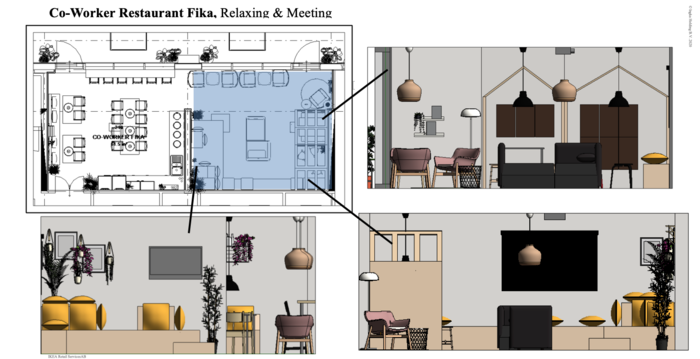 Co-Worker Cafe Design by Louise Clarke at Coroflot.com