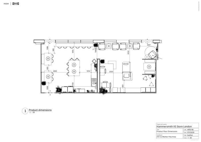 Technical Drawings Co-Worker Cafe by Louise Clarke at Coroflot.com