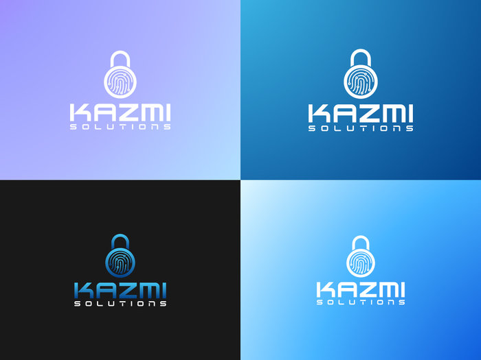 Logo & Icon design KAZMI SOLUTIONS by I pixeler at Coroflot.com