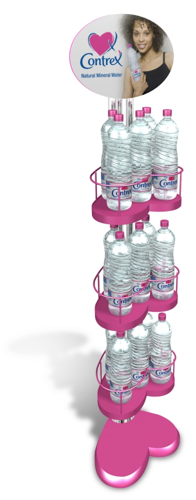 Contrex Water Floor Stand by Ricky Cordero at Coroflot.com