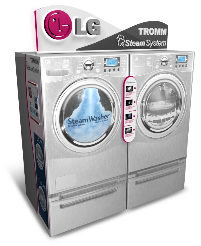 LG washer dryer display by Ricky Cordero at Coroflot.com