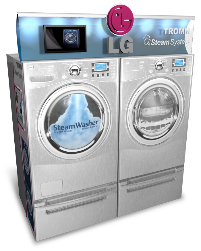LG washer dryer display by Ricky Cordero at Coroflot.com