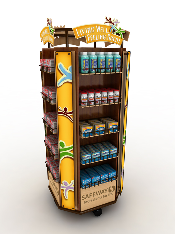 Safeway OTC Rack by Ricky Cordero at Coroflot.com