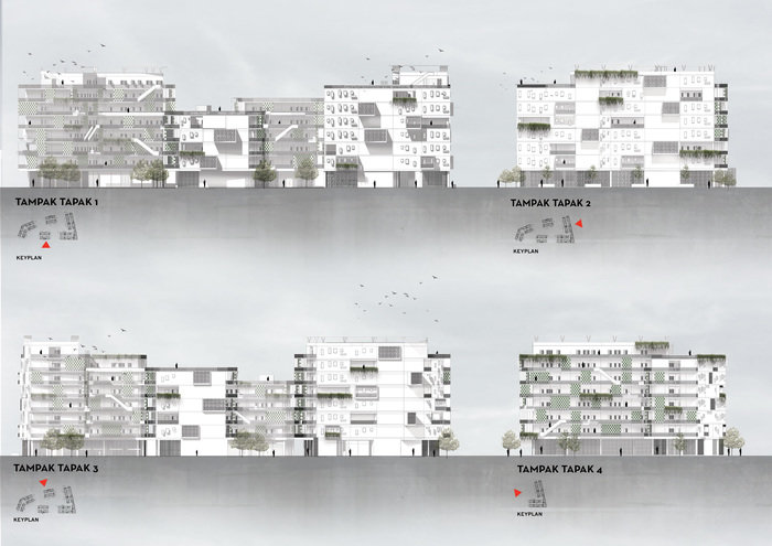 Kampung Vertikal Manggarai by Studio Perancangan Arsitektur 7 at ...