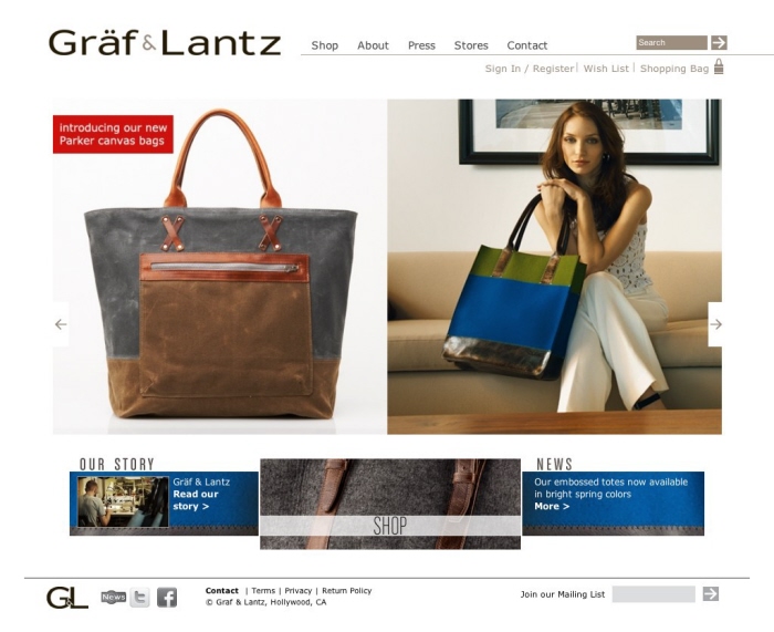 Graf & Lantz Identity and Website by william miller at Coroflot.com