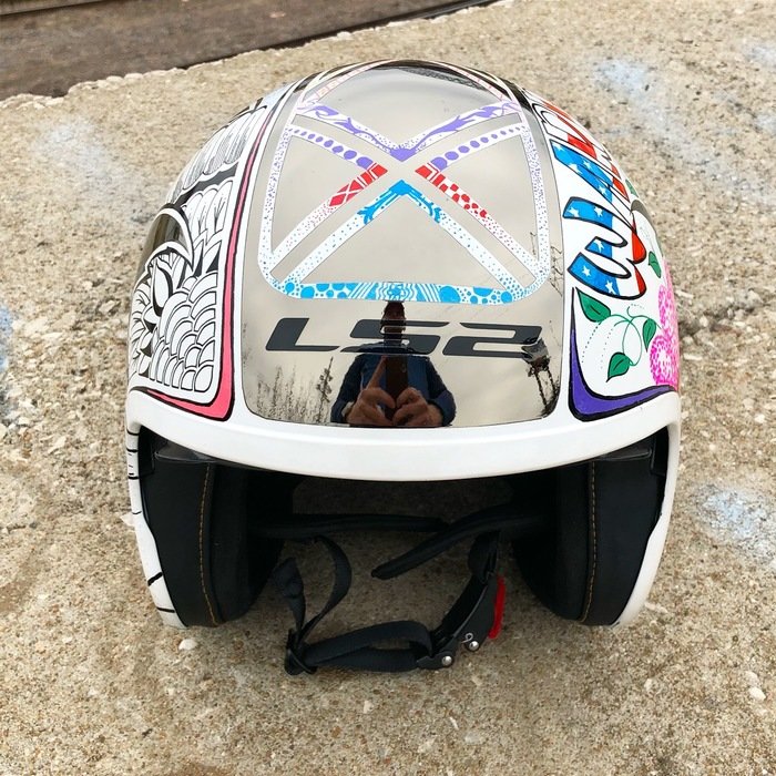 JH Bobber Sharpie Helmet by Jamie Hall at Coroflot.com