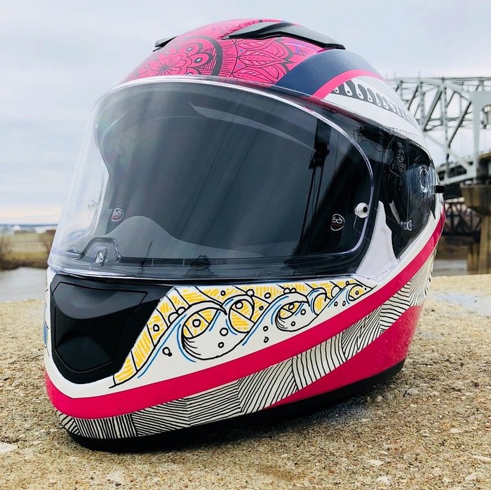 JL Motorcycle Sharpie Helmet by Jamie Hall at Coroflot.com