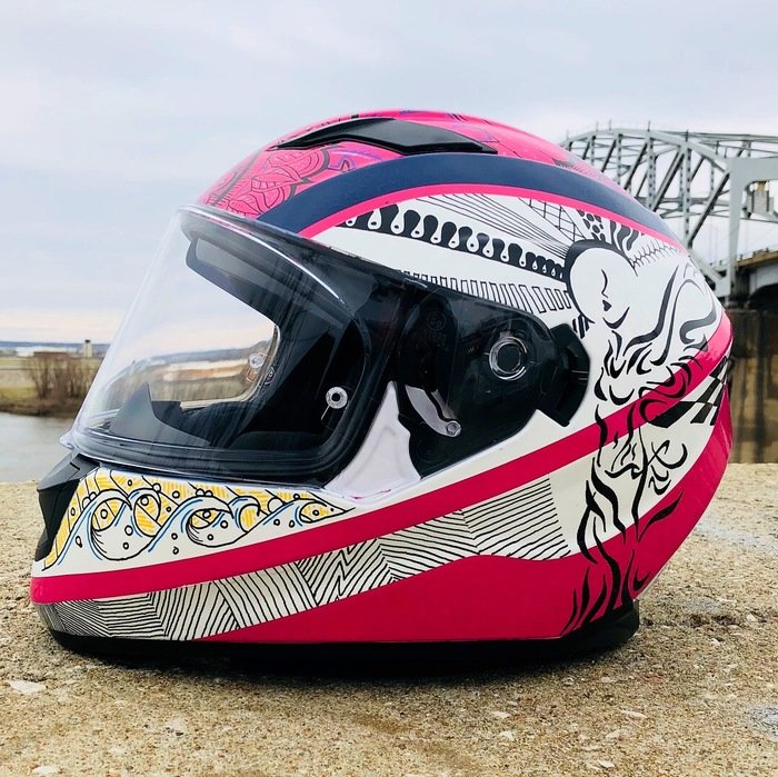 JL Motorcycle Sharpie Helmet by Jamie Hall at Coroflot.com
