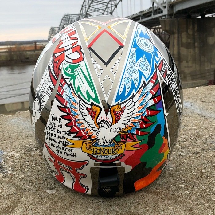 JH Bobber Sharpie Helmet by Jamie Hall at Coroflot.com
