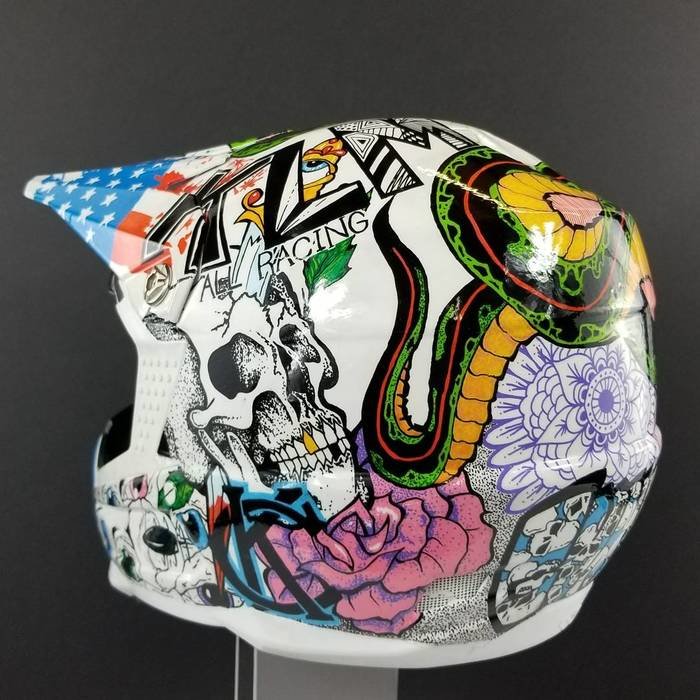KLM All Racing Sharpie Helmet by Jamie Hall at Coroflot.com