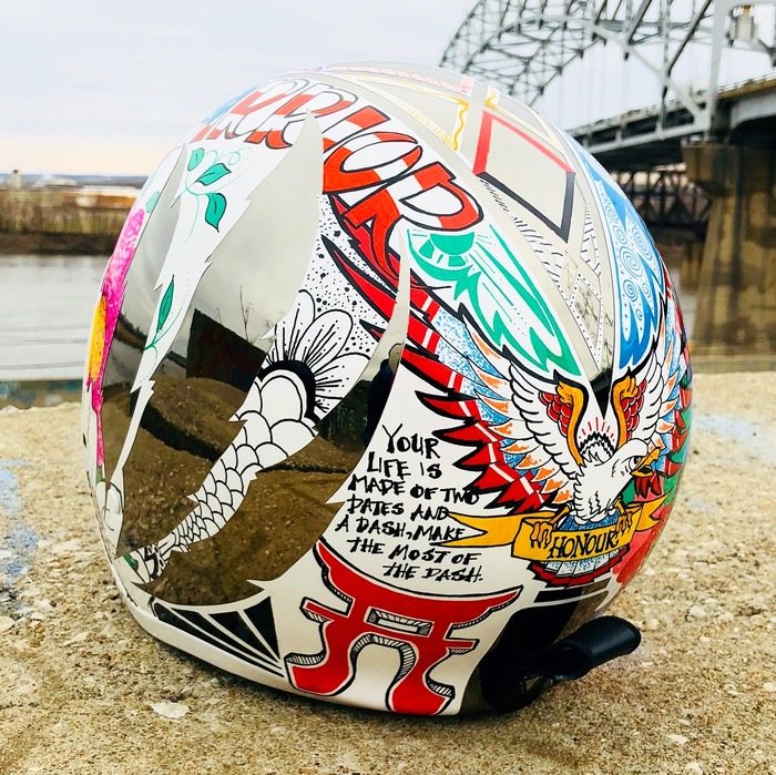 JH Bobber Sharpie Helmet by Jamie Hall at Coroflot.com