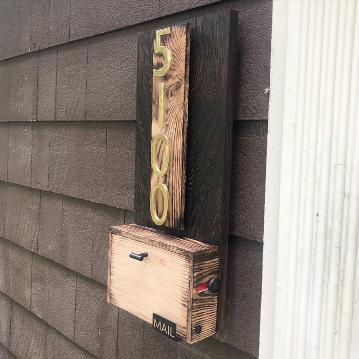 Custom Wood Mailbox by Jamie Hall at Coroflot.com