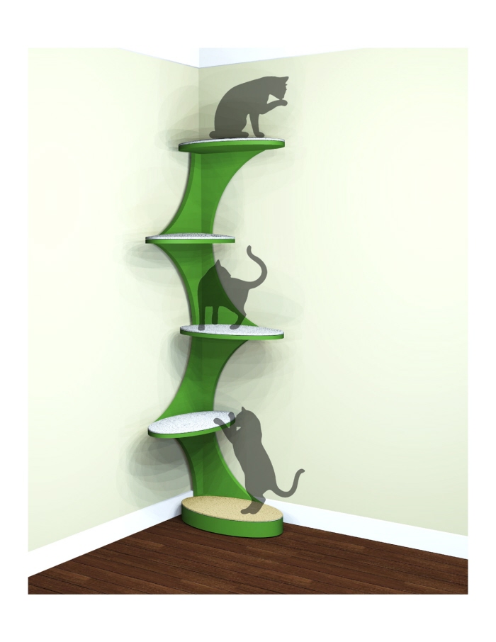 Catemporary Cat Tower by Stacy Tao at Coroflot.com