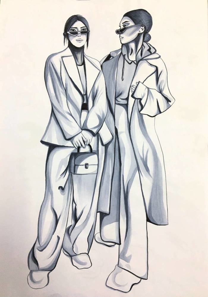 Fashion Illustration / Hand Drawing by Eunice Audian at Coroflot.com